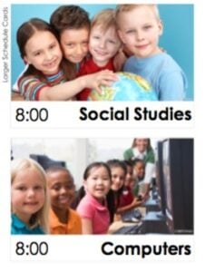 Daily Schedule Cards with Real Photos & Editable - Simply Kinder