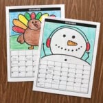 Editable Directed Drawing Calendar 2025 2026 - Simply Kinder