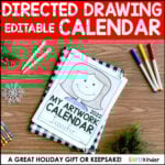 Editable Directed Drawing Calendar 2025 2026 - Simply Kinder