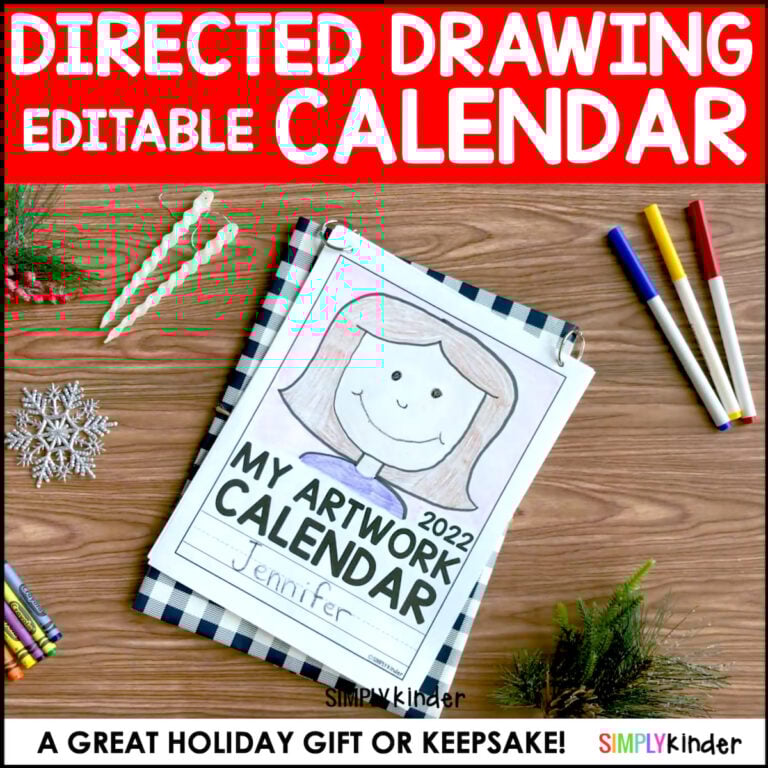 Editable Directed Drawing Calendar 2025 2026 - Simply Kinder