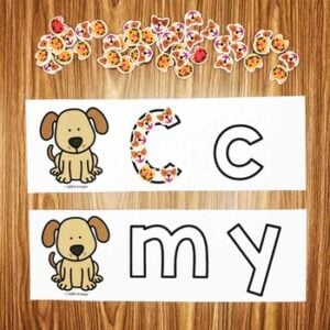 Dog Mini Eraser Activities - Letters and Words - Simply Kinder