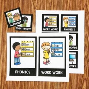 Editable Centers Cards - Simply Kinder