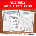 Editable Mock Election - Simply Kinder