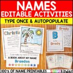 Name Tracing Editable Practice, Editable Name Writing Practice - Simply ...