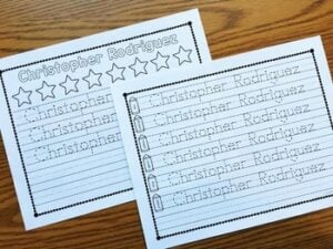 Editable Names #4 - First and Last Name Practice - Simply Kinder