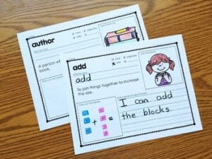 Editable Vocabulary Bundle -Kindergarten Vocabulary - Simply Kinder