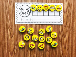 Emoji Mini Eraser Activities - Simply Kinder