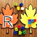 Fall Leaves Alphabet Snap Block Center - Simply Kinder