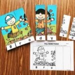 Fall Name Puzzles - Simply Kinder