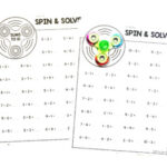 Fidget Spinner Activities - Addition and Subtraction - Simply Kinder
