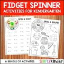 Fidget Spinner Activities for Kindergarten - Simply Kinder
