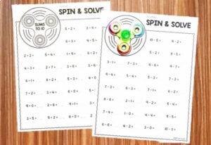 Fidget Spinner Activities for Kindergarten - Simply Kinder