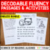 Decodable Fluency Passages for Reading Comprehension, Kindergarten ...