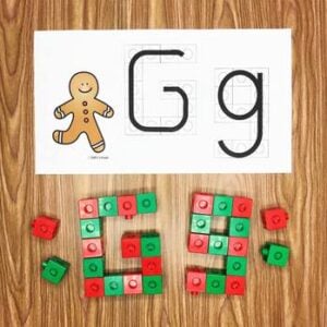 Gingerbread Snap Block Cards - Letters, Numbers, and Sight Words ...