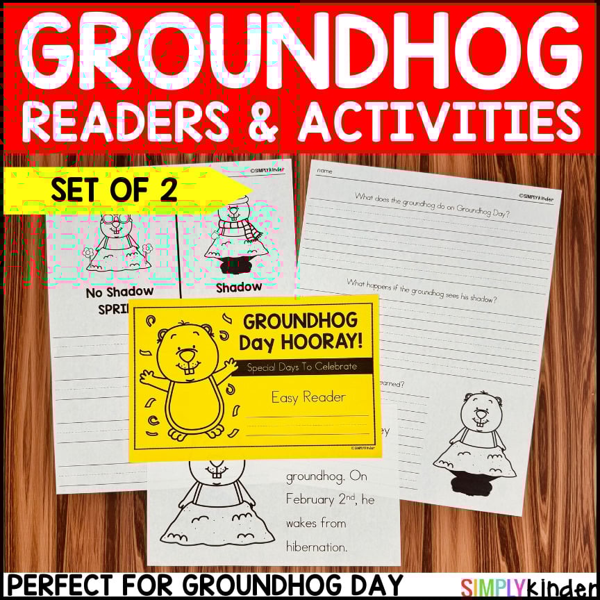 Groundhog Day Activity Book, Reading Comprehension & Writing for ...