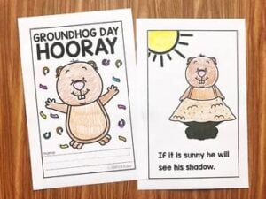 Groundhog Day Reader Print, Seesaw, Google - Simply Kinder