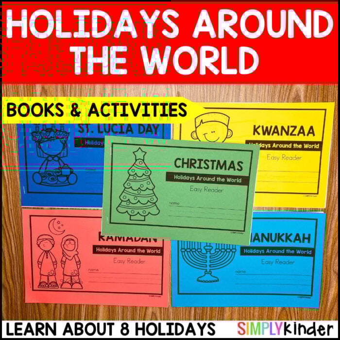 Christmas & Holidays Around the World Informational Easy Readers ...