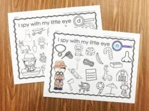 I Spy Alphabet Activities - Simply Kinder