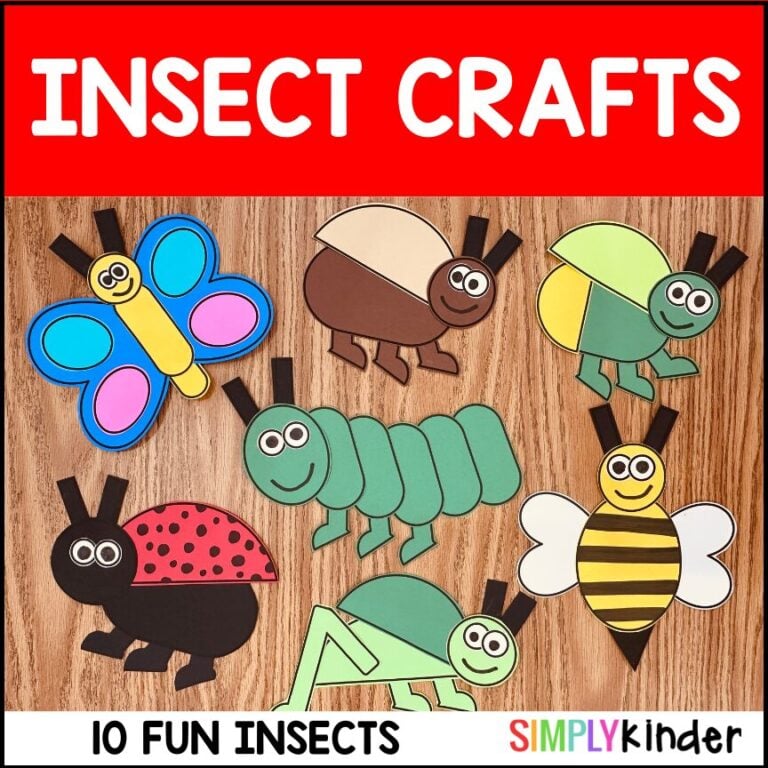Bug and Insects Mini Crafts, Spring Bulletin Board - Simply Kinder