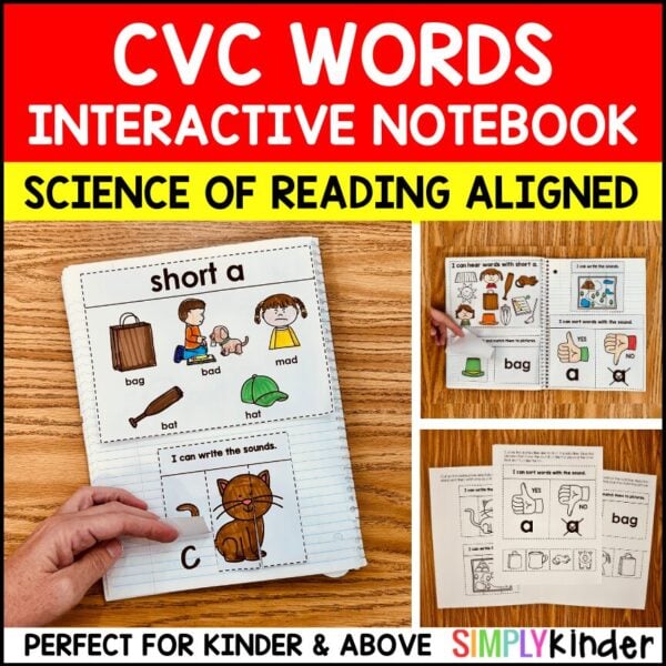 How To Use Interactive Notebooks in Kindergarten - Simply Kinder