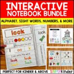 Interactive Notebooks BUNDLE: Math, Sight Words, CVC, Alphabet, Nursery ...