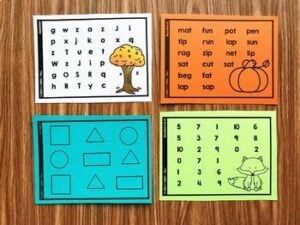 Kindergarten Fluency - Fall - Simply Kinder