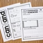 Kindergarten Homework with Weekly Family Games - 2nd Quarter - Simply ...