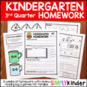 Kindergarten Homework with Weekly Family Games - 3rd Quarter - Simply ...