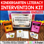 Kindergarten Intervention Kit - Endless Literacy - Simply Kinder