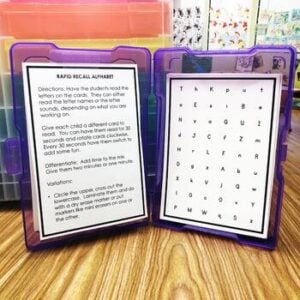Literacy Intervention Kit Centers & Activities, Kindergarten Small ...