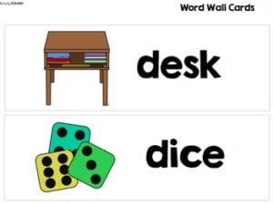 Kindergarten Word Wall Vocabulary - Simply Kinder