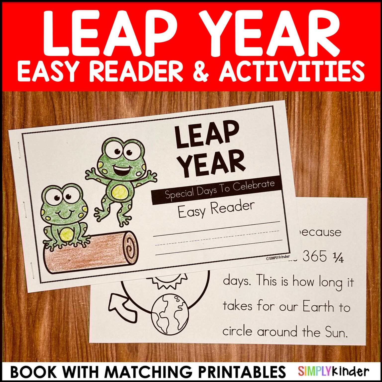 Leap Year 2024, Leap Day Reading Activities for Kindergarten and First ...