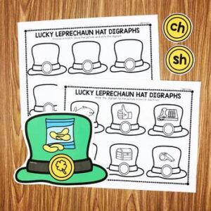 Leprechaun Hat Digraph Center - Simply Kinder