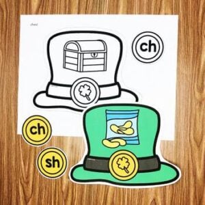 Leprechaun Hat Digraph Center - Simply Kinder