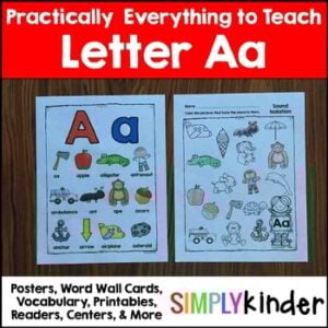 Letter A | Alphabet Printables and Centers - Simply Kinder