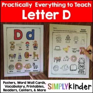 Letter D | Alphabet Printables and Centers - Simply Kinder