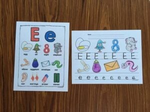Letter E | Alphabet Printables and Centers - Simply Kinder