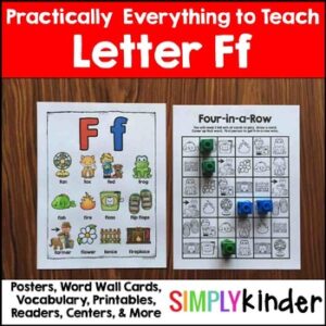 Letter F | Alphabet Printables and Centers - Simply Kinder