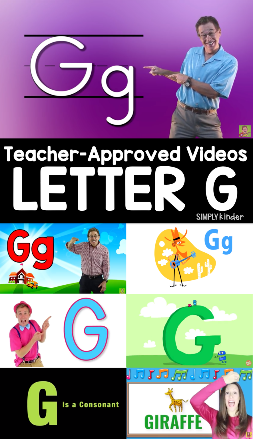 Teacher-Approved Videos Letter G - Simply Kinder