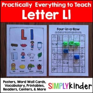 Letter L | Alphabet Printables and Centers - Simply Kinder