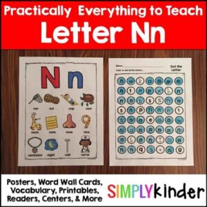 Letter N | Alphabet Printables and Centers - Simply Kinder