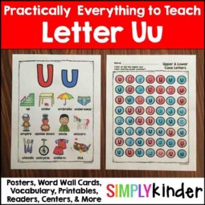 Letter U | Alphabet Printables and Centers - Simply Kinder