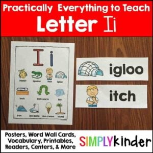 Letter i | Alphabet Printables and Centers - Simply Kinder
