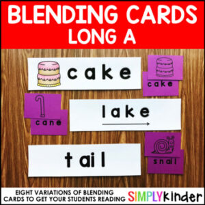 Long A Blending Cards - Simply Kinder