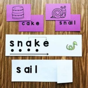 Long A Blending Cards - Simply Kinder