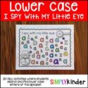 Lower Case I Spy Activities - Simply Kinder