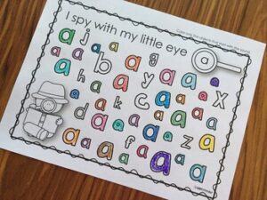 Lower Case I Spy Activities - Simply Kinder