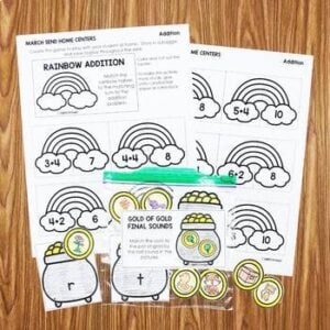 March Send Home Centers - Simply Kinder
