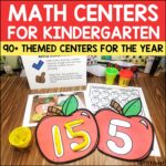 Kindergarten Math Centers - Themed Math Centers Fall, Winter, Spring ...