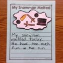 Melted Snowman Writing Activity - Simply Kinder